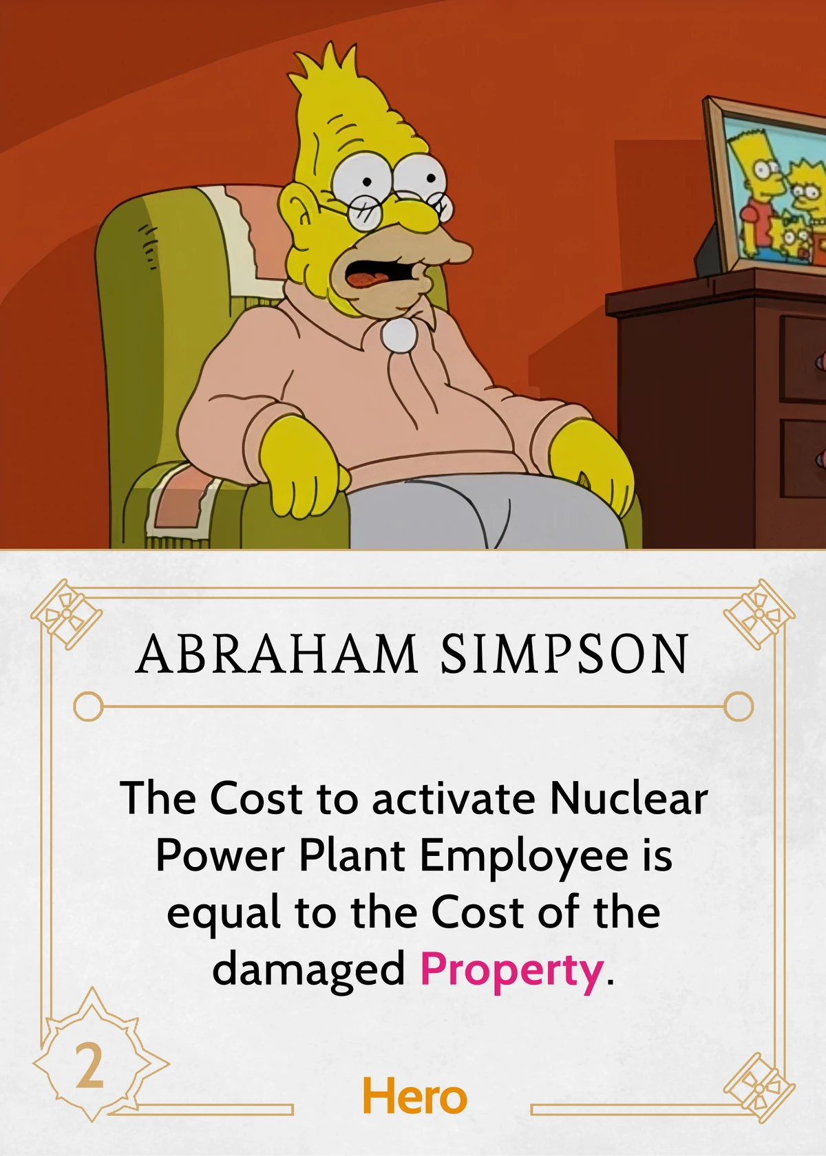 Abraham Simpson | Disney Villainous Homebrew Wiki | Fandom