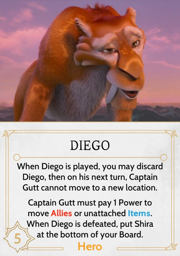 Diego | Disney Villainous Homebrew Wiki | Fandom