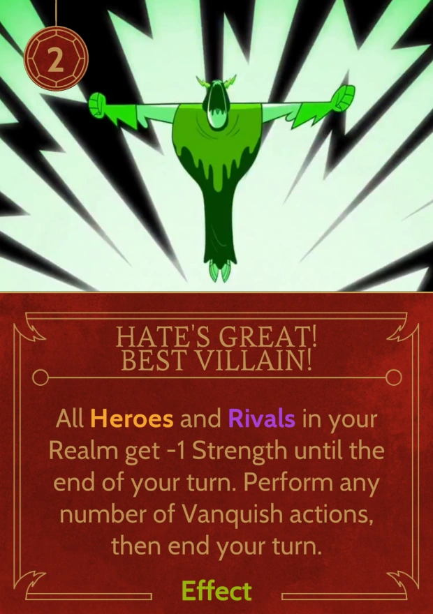 Hate's Great! Best Villain! | Disney Villainous Homebrew Wiki | Fandom