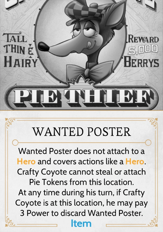 Wanted Poster (Crafty Coyote) | Disney Villainous Homebrew Wiki | Fandom