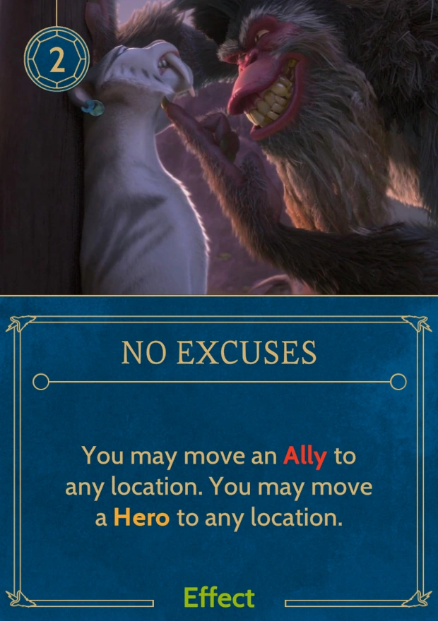No Excuses | Disney Villainous Homebrew Wiki | Fandom