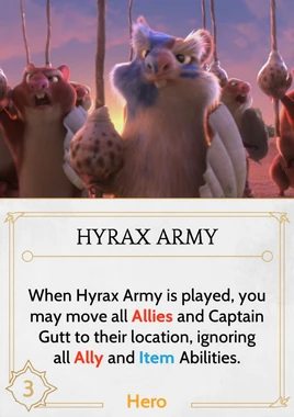 Hyrax Army | Disney Villainous Homebrew Wiki | Fandom