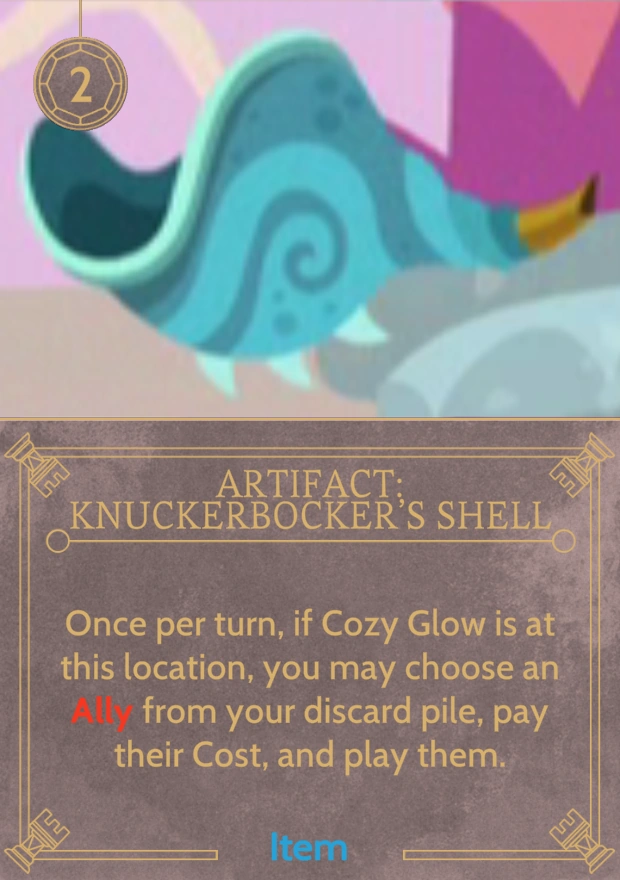 Artifact: Knuckerbocker's Shell | Disney Villainous Homebrew Wiki | Fandom