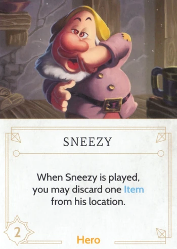 Sneezy | Disney Villainous Wiki | Fandom