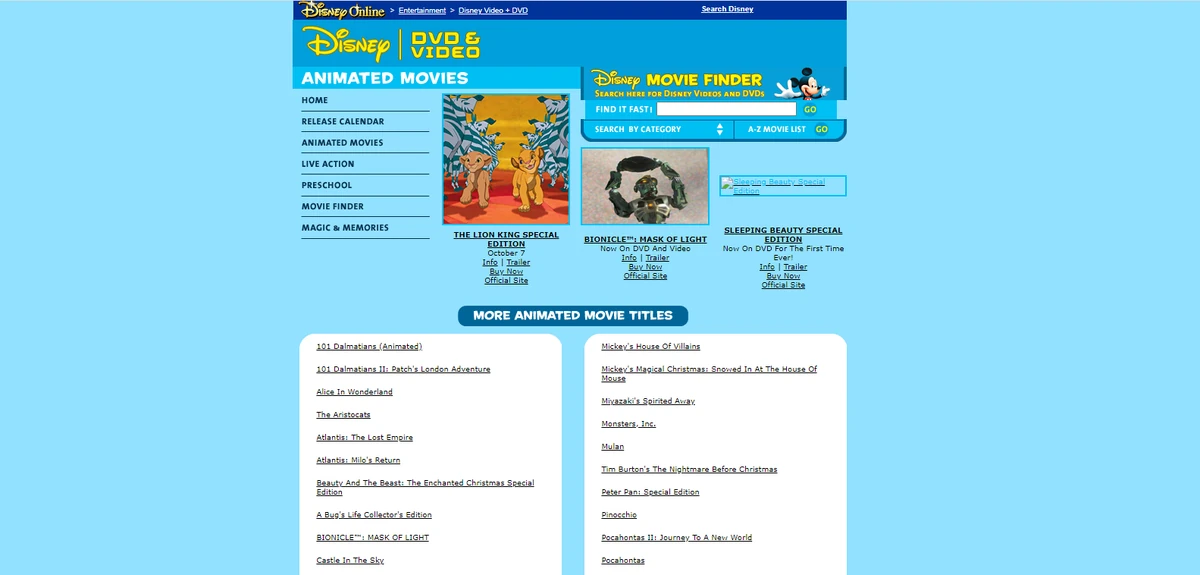 Disney DVD & Video (website) | Disney Wiki | Fandom