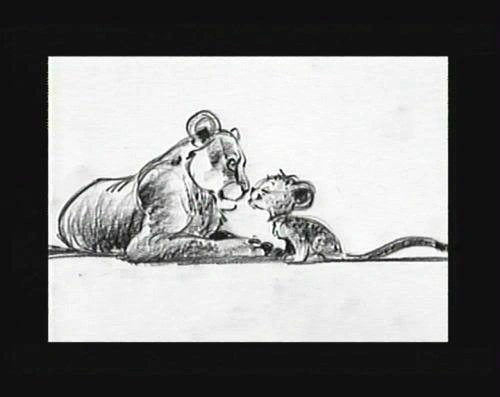Simba And Sarabi Drawing