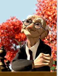 Pixar Old Man Chess Player