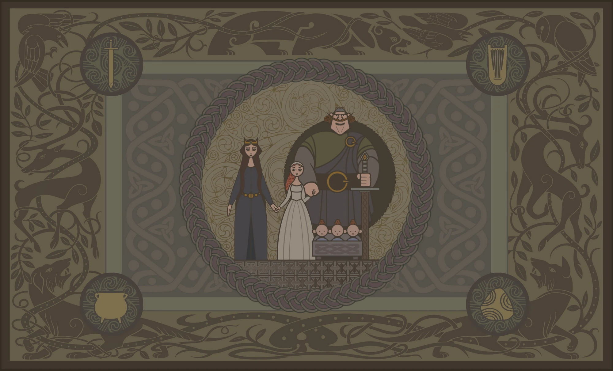 DunBroch Family Tapestry | Disney Wiki | Fandom