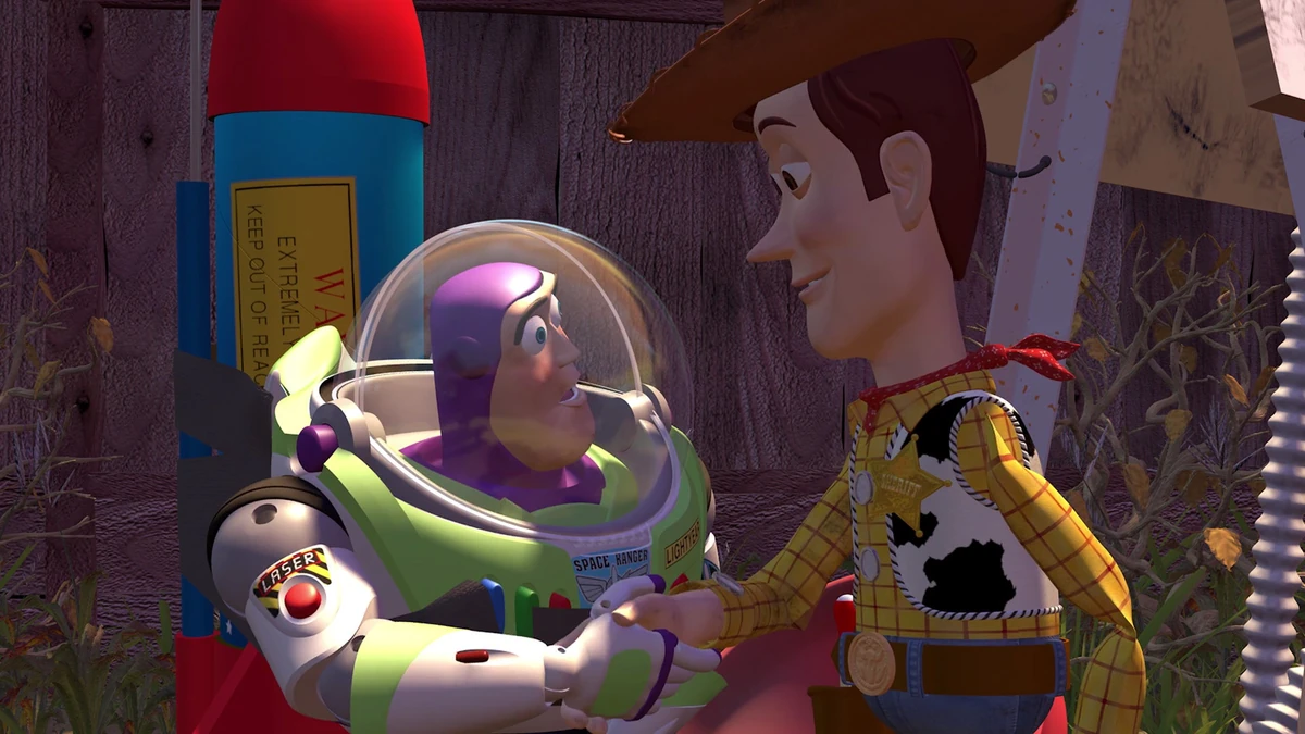 Toy Story Buzz And Woody Fight