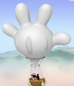 mickey mouse glove balloon coloring pages