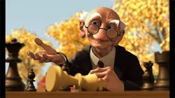 Pixar Old Man Chess Player