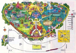 Disneyland 1955 Map