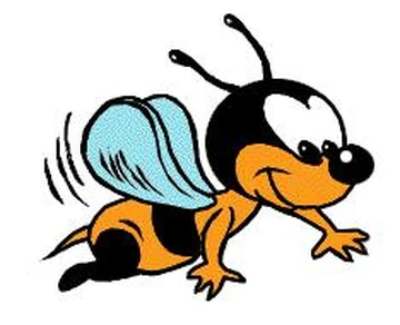 Cartoon Bees Buzzing