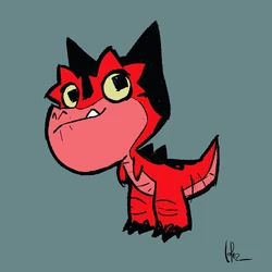 how to draw devil dinosaur