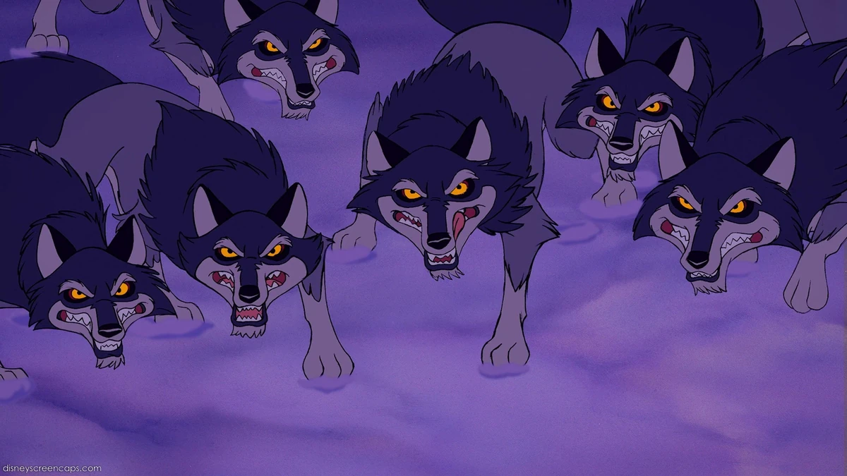 Animated Moving Wolves Live