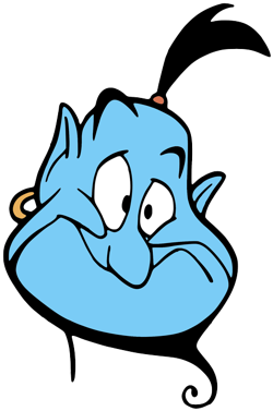 Aladdin Genie Face