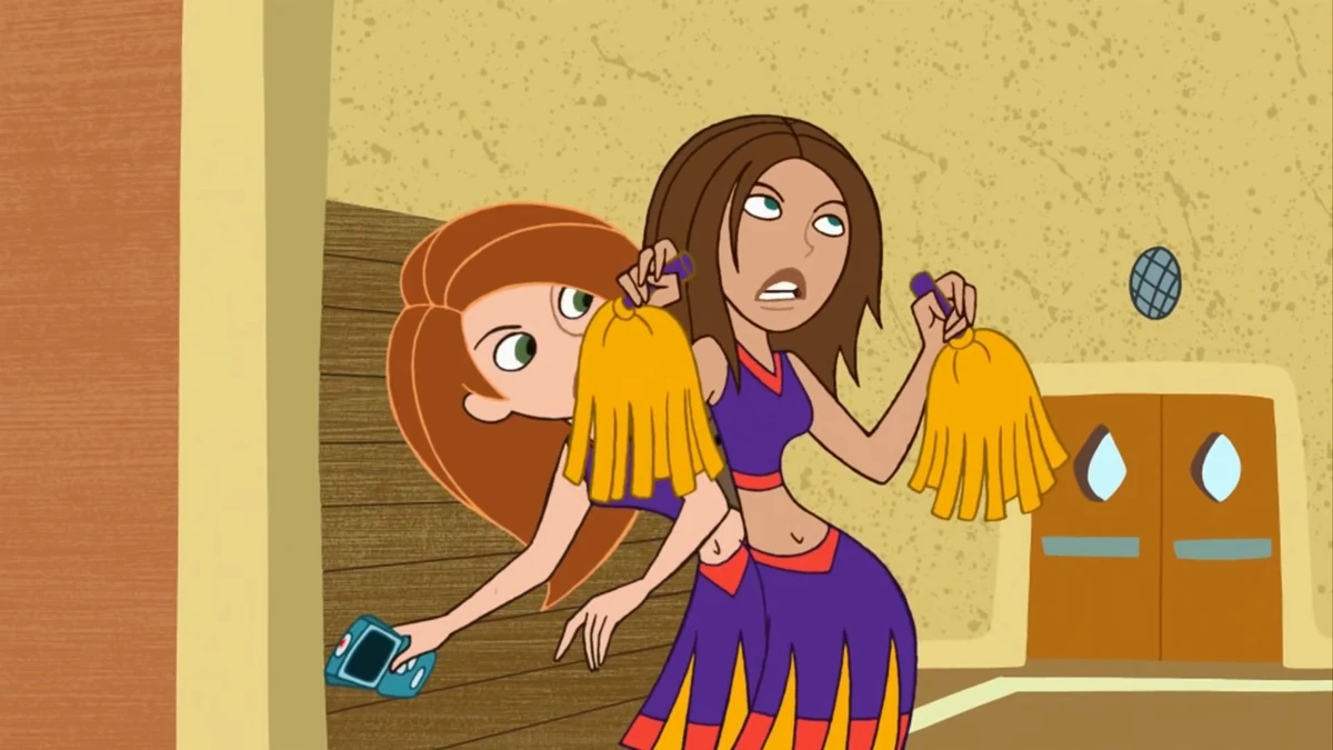 Cartoon Two Girls Bonding