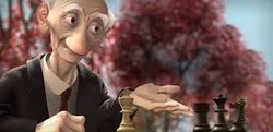 Pixar Old Man Chess Player