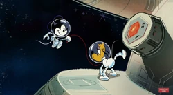 Space Walkies Un Cortometraje De Dibujos Animados De Mickey Mouse De Disney