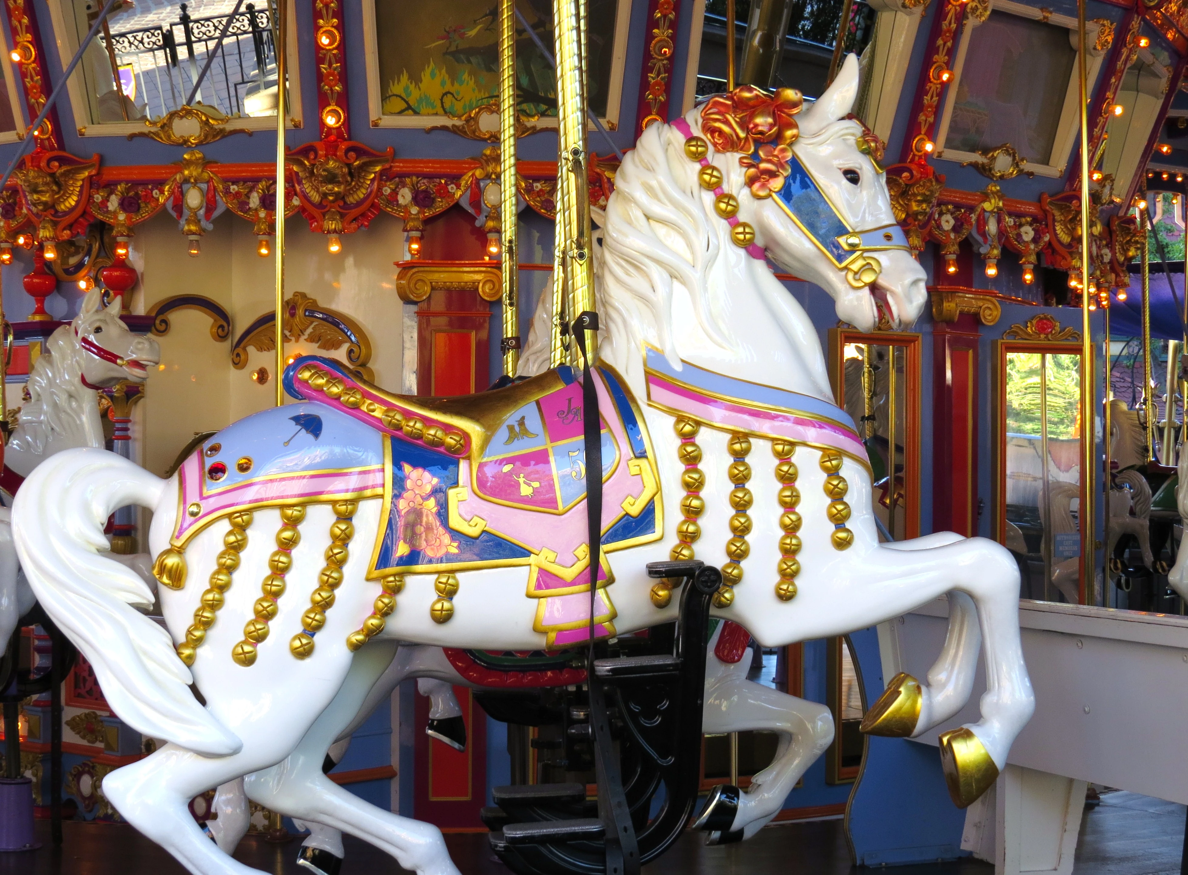 disney carousel horse coloring pages