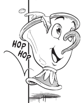 chip coloring page beauty and the beast