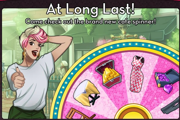 Cafe Raffle Spinner | Disney City Girl Wiki | Fandom