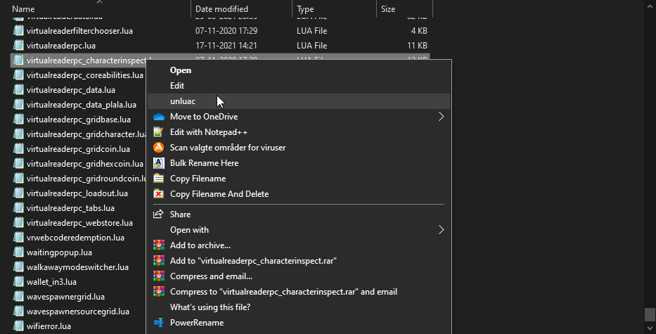 Adding unluac to the Windows Explorer Right-Click Menu ...