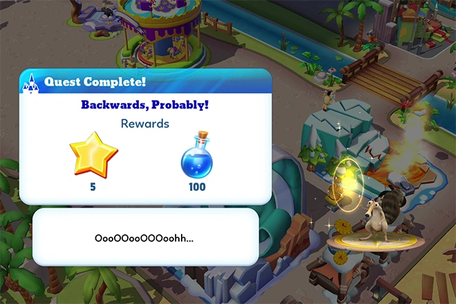 Backwards, Probably! | Disney Magic Kingdoms Wiki | Fandom