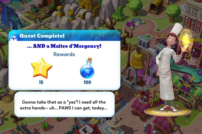 AND a Maître d'Mergency! | Disney Magic Kingdoms Wiki | Fandom