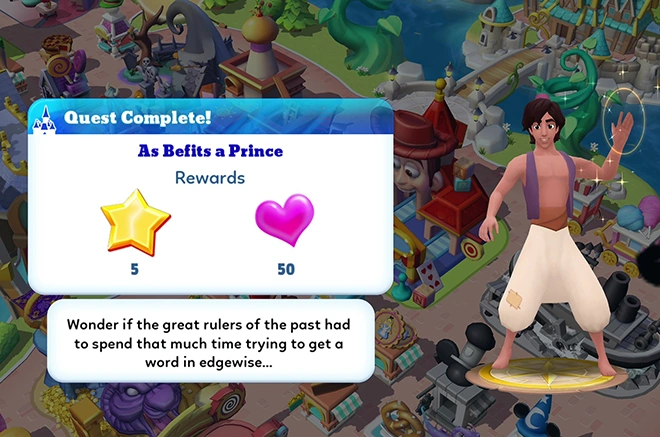 As Befits a Prince | Disney Magic Kingdoms Wiki | Fandom
