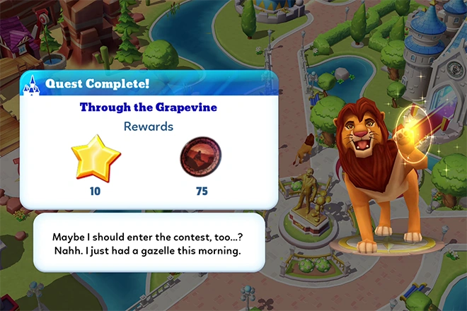 Through the Grapevine | Disney Magic Kingdoms Wiki | Fandom