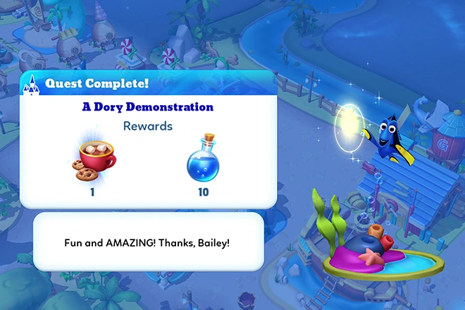 A Dory Demonstration | Disney Magic Kingdoms Wiki | Fandom
