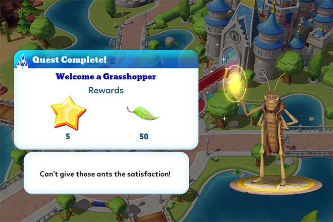 Welcome a Grasshopper | Disney Magic Kingdoms Wiki | Fandom