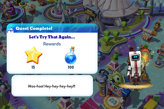 Let's Try That Again... | Disney Magic Kingdoms Wiki | Fandom