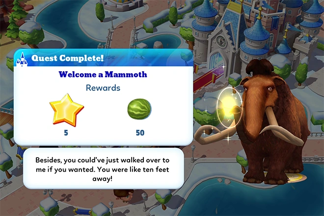 Welcome a Mammoth | Disney Magic Kingdoms Wiki | Fandom