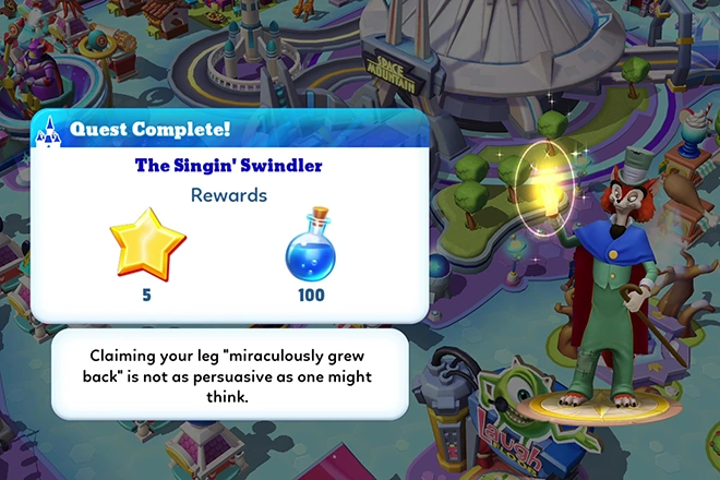 The Singin' Swindler | Disney Magic Kingdoms Wiki | Fandom