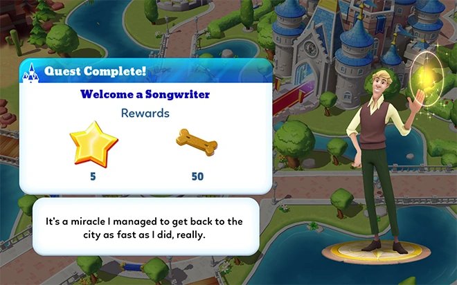Welcome a Songwriter | Disney Magic Kingdoms Wiki | Fandom