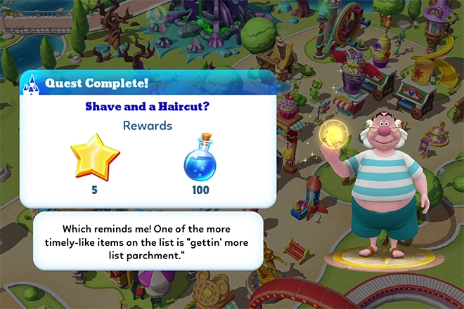 Shave and a Haircut? | Disney Magic Kingdoms Wiki | Fandom