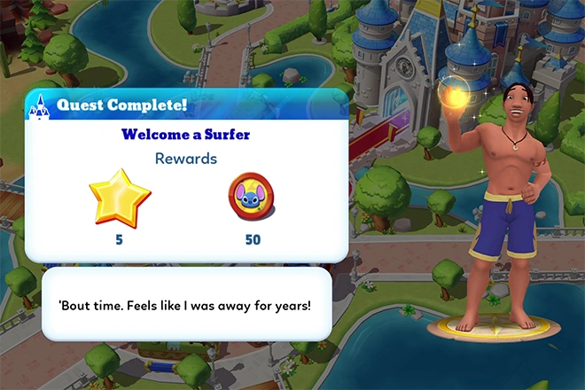 Welcome a Surfer | Disney Magic Kingdoms Wiki | Fandom