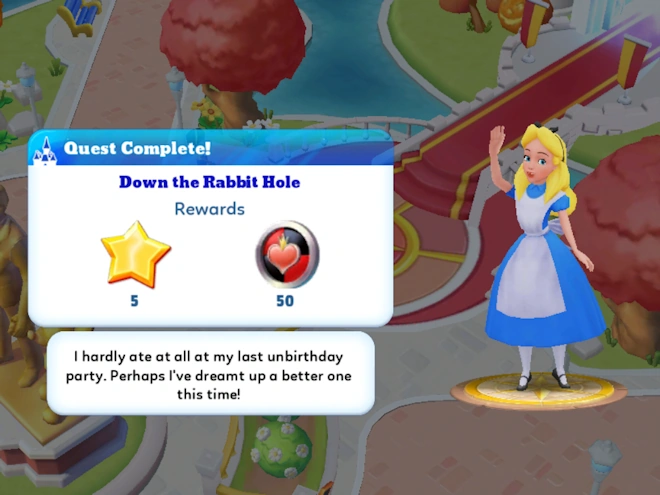 Down the Rabbit Hole | Disney Magic Kingdoms Wiki | Fandom