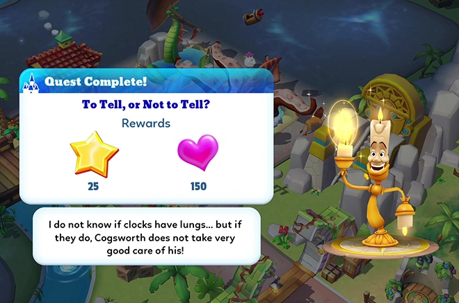 To Tell, or Not to Tell? | Disney Magic Kingdoms Wiki | Fandom