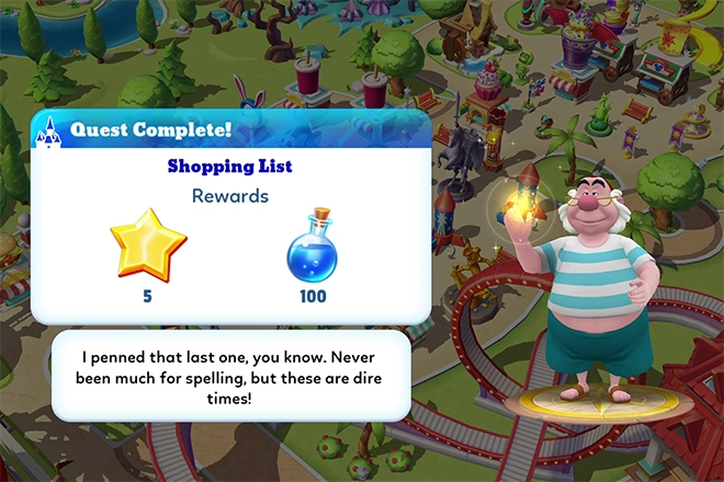 Shopping List | Disney Magic Kingdoms Wiki | Fandom