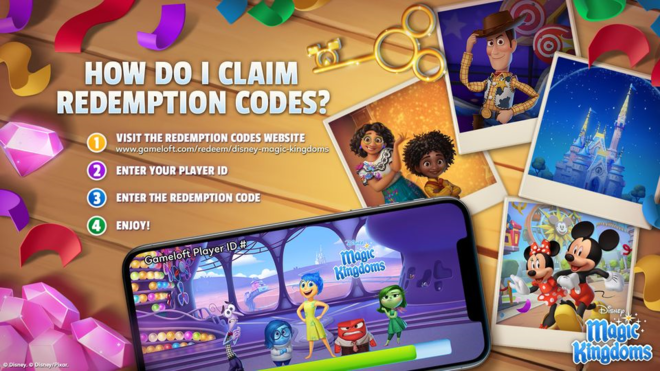 Redemption Codes | Disney Magic Kingdoms Wiki | Fandom