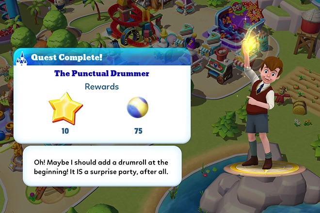 The Punctual Drummer | Disney Magic Kingdoms Wiki | Fandom