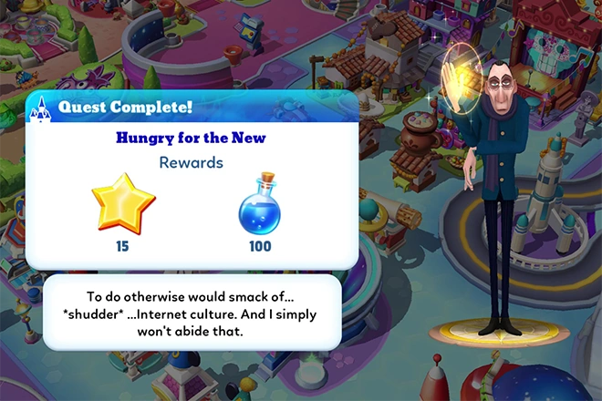 Hungry for the New | Disney Magic Kingdoms Wiki | Fandom