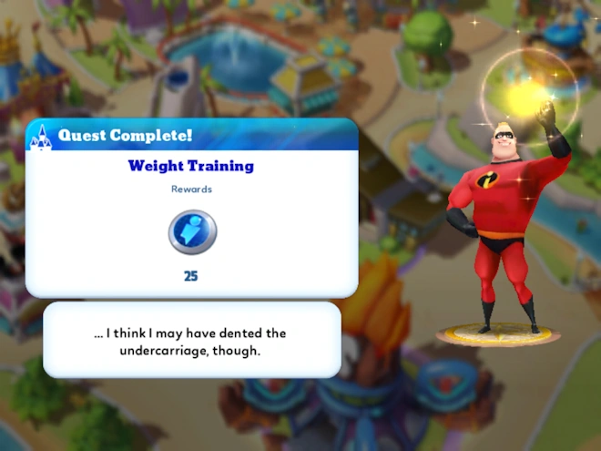 Weight Training | Disney Magic Kingdoms Wiki | Fandom