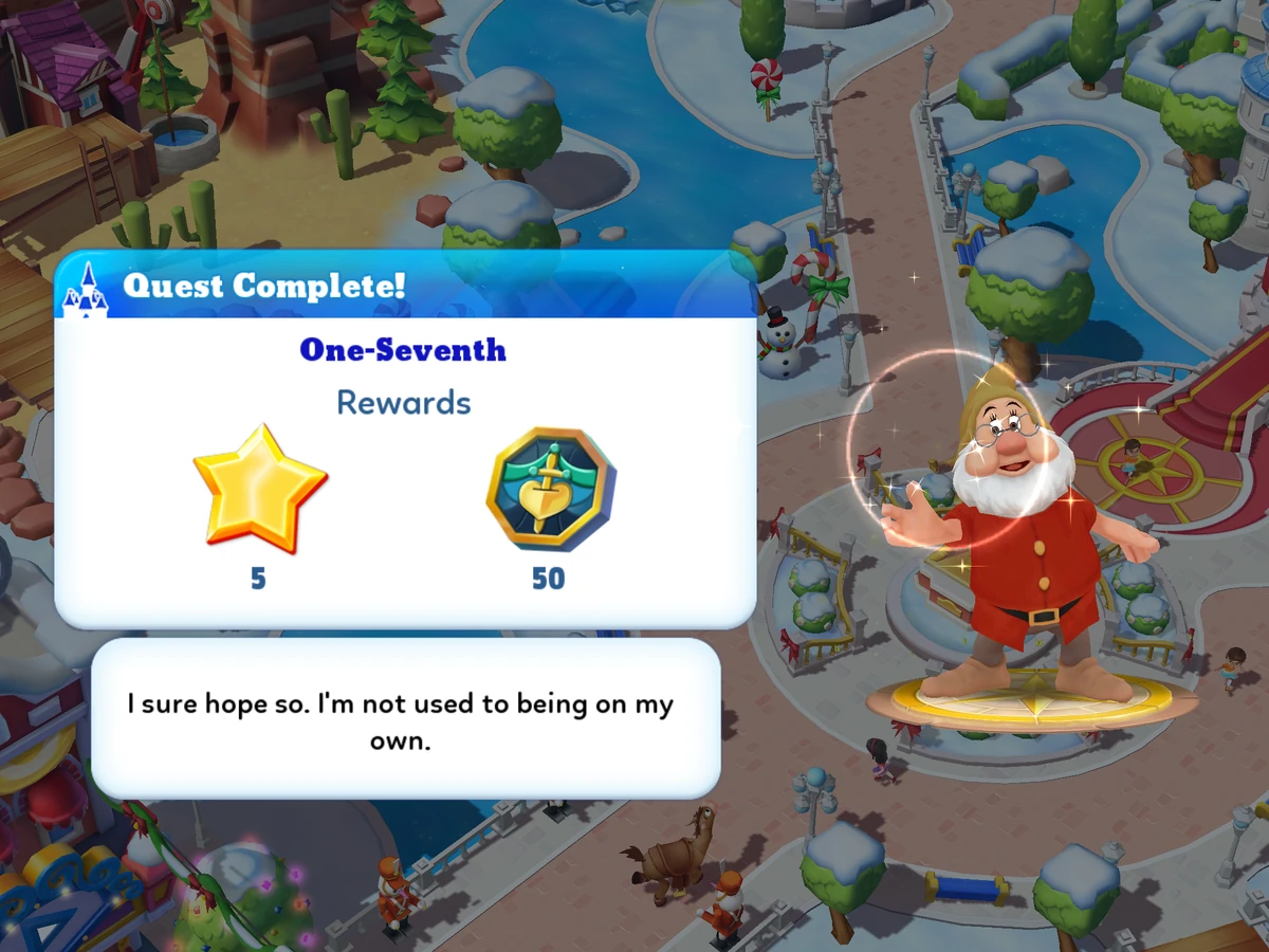 One-Seventh | Disney Magic Kingdoms Wiki | Fandom