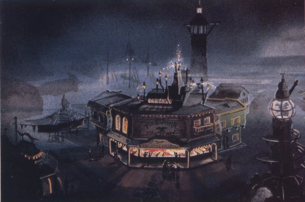 The Fireworks Factory | Disney Park Concept Art Wiki | Fandom