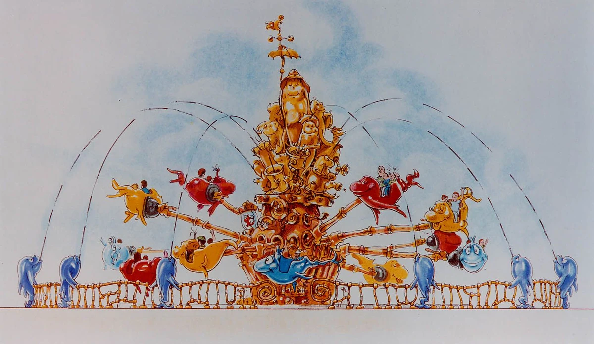 One Fish, Two Fish, Red Fish, Blue Fish | Disney Park Concept Art Wiki ...