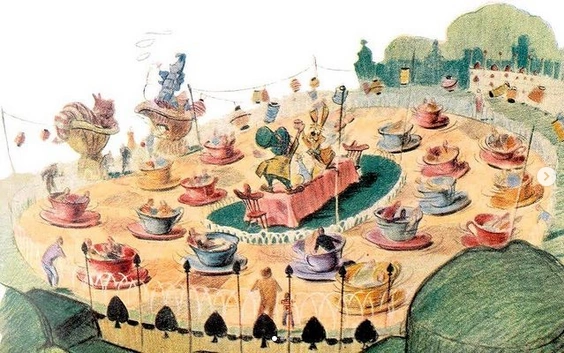 Mad Tea Party | Disney Park Concept Art Wiki | Fandom